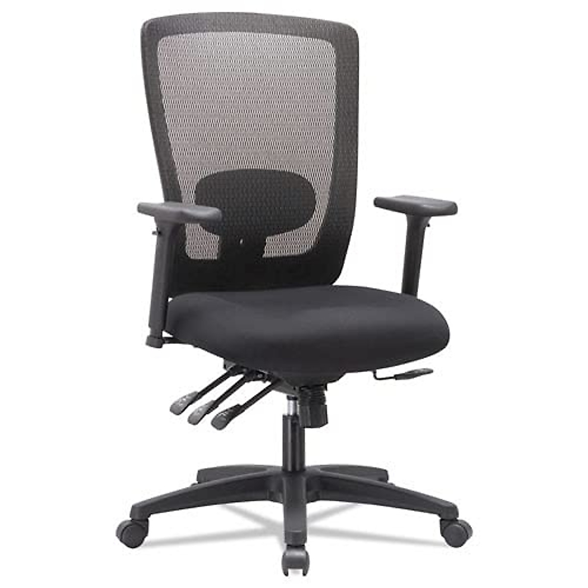 Alera ALENV41M14 Envy Series Mesh High-Back 250 lbs. Capacity Multifunction Chair - Black