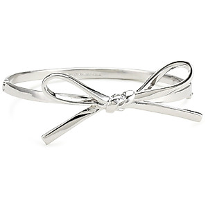 kate spade new york "Skinny Mini" Silver-Tone Bow Bangle Bracelet