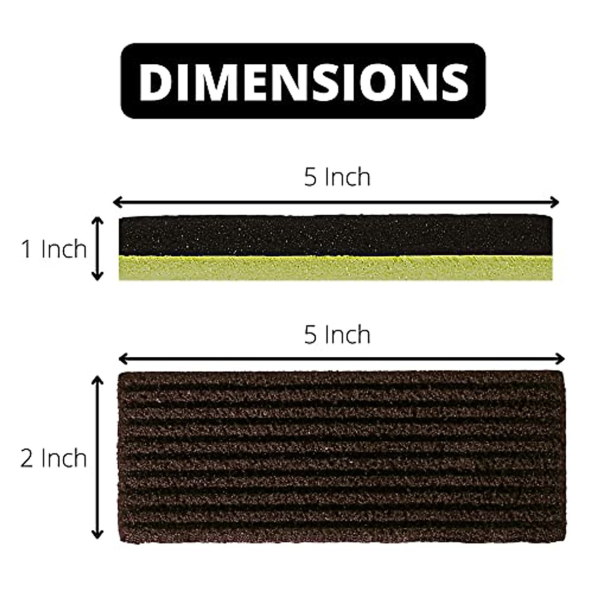 Love Natural Pumice Stone for Feet - Ultimate 2-in-1 Scrubber and Professional Exfoliating Rock for Feet Hands Body Care - Pumice Stone for Dead Skin & Callus Removal (Black)