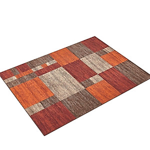 Unique Loom Autumn Collection Area Rug - Providence (9' x 12' 2" Rectangle, Multi/ Beige)