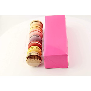 PacknWood 210MACINS7 Long Clear Insert 7 Macarons - 8.4 x 2.4 x 0.8 In44; Pack Of 150