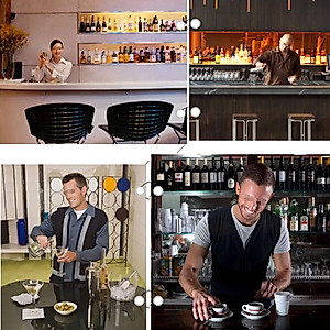 Stainless Steel Cocktail Shaker 8.4oz(250ml) Small Size Martini Shaker with Strainer and Lid Top