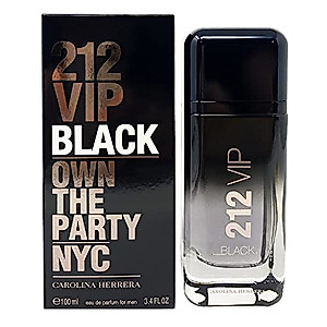 212 Vip Black for Men by Carolina Herrera 3.4 oz Eau De Parfum Spray