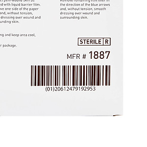 McKesson Hydrocolloid Dressing, Sterile, Film Backing, 4 in x 4 in, 10 Count, 1 Pack