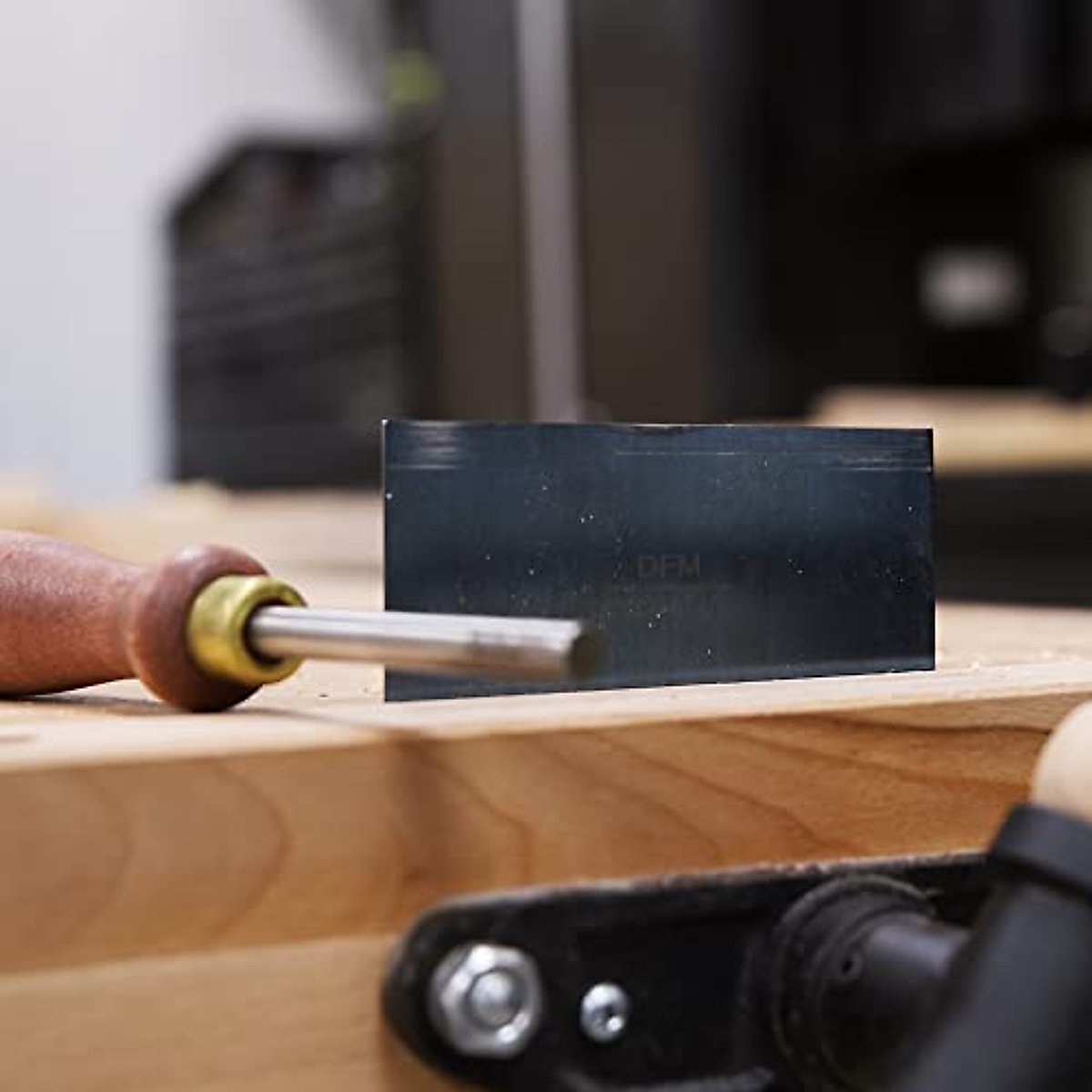 DFM Tool Works Blue Cabinet Scraper Rectangle Sets- MADE IN USA - Multiple Sizes (2, 0.032" x 2.5" x 5")
