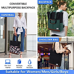 VX VONXURY Backpack for Women, 15.6 Inch Laptop Bag Water Resistant  Convertible Backpack Purse for School Work Travel