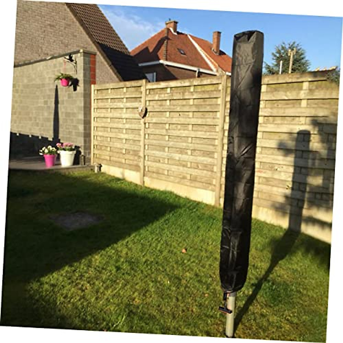 Alipis Clothes Drying Rack Cover Zipper Foldable Drying Rack Outdoor Drying Rack Laundry Racks for Drying Clothes Laundry Drying Rack Rotary Washing Line Cover Umbrella Cover