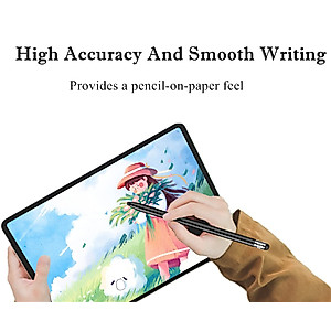 Smozer Stylus Pens for Touch Screens(4-Pack), Sensitivity & Precision Stylus Pens for iPhone/iPad/Samsung Galaxy/Tablets and All capacitive Touch Screen Devices + 8 Replaceable Rubber Tips