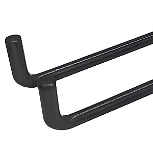 TIHOOD 4PCS 11.8 Inch Stemware Wine Glass Hanging Rack with Screws, Wall Mount Wine Glass Holder Hanger Storage, Metal Organizer for Bar Kitchen, Under Cabinet