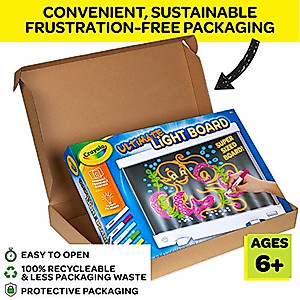 Crayola Ultimate Light Board for Drawing & Coloring - White, Light Up Kids Toy, Gift for Kids Ages 6, 7, 8, 9