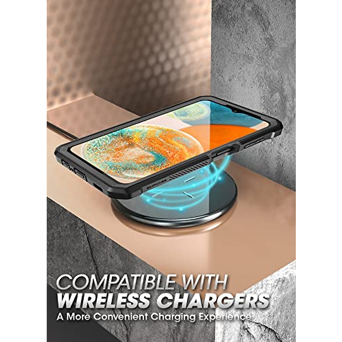 SUPCASE Unicorn Beetle Pro Case for Samsung Galaxy A23 4G/5G (2022), Full-Body Rugged Belt-Clip & Kickstand Case with Built-in Screen Protector (Black)