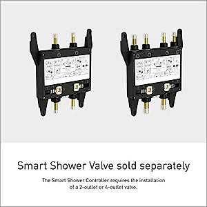 Moen Terra Beige Smart Shower 2-Outlet Digital Shower System Controller for Thermostatic Shower Valve, TS3302TB