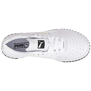 PUMA Women's CALI Sneaker White Black, 9 M US