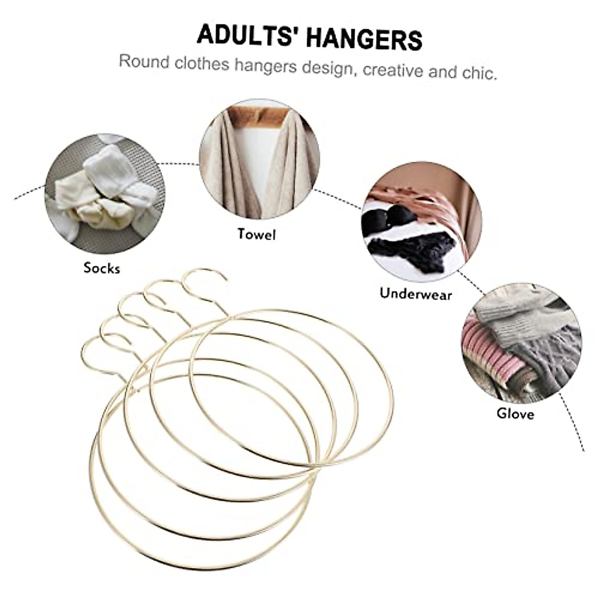 HANABASS 5pcs Handbag Hanger Fashion Scarf Clothes Organizer Rack Closet Organizer Hanger Belt Hanging Hooks Towel Ring Hangers Underwear Rack Cool Clothes Hanger Headband Adults' Hangers