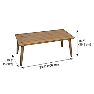 Blue Sky Outdoor Living Genova 4-Piece Aluminum Conversation Set, All-Weather Outdoor Furniture for Patio, Lawn, Garden, or Poolside, Natural/Grey