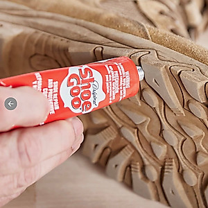Shoe Goo Repair Adhesive for Fixing Worn Shoes or Boots, Clear, 3.7 Ounce (109.4mL), 10 Snip Tip Applicator Tips and Pixiss Spreader Tools Set.