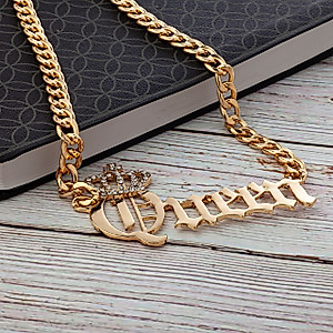 JOTW Queen Pendant Gold Chain Necklace