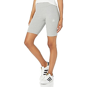 adidas Originals Women's Adicolor Essentials Short Leggings, Medium Grey Heather, X-Large