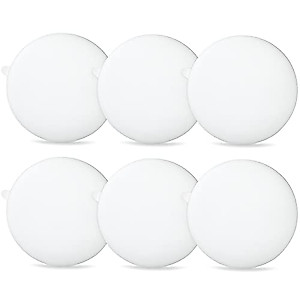 [ 3.15" ] Door Stoppers Wall Protector, 6 PCS Large White Silicone Door Bumpers with Strong Thickened Adhesive, Shock Absorbent Door Knobs Wall Protectors to Cover up Damage and Protect Wall Surfaces