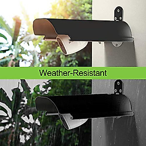 Uogw Sun Rain Shade Cover Compatible with Blink XT, XT2,All-New Blink Outdoor,Arlo, Arlo Pro, Arlo Pro 2, Arlo Ultra, Protective Roof for Outdoor Security Cameras, Aluminum Alloy Material - Black