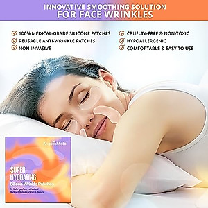 AngelicMisto Reusable Silicone Patches for Under Eye, Face and Forehead Wrinkles