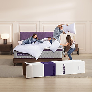 Sersper 8 Inch Memory Foam Hybrid Pillow Top Full Mattress - 5-Zone Pocket Innersprings Motion Isolation - Heavier Coils for Durable Support - Medium Firm - R&D in North America