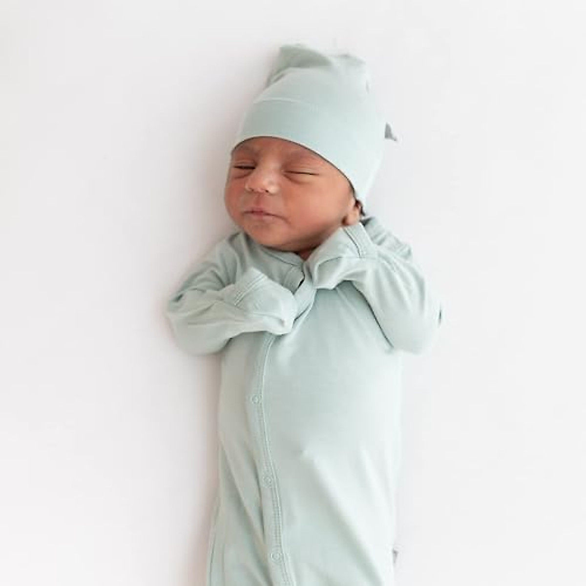 KYTE BABY Bundlers, Unisex Baby Sleeper Gowns, Rayon Made From Bamboo Material (0-3 Months, Sage)