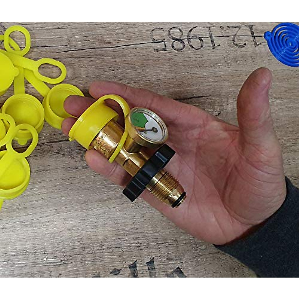 AuPro Propane QCC-1 Gas Fitting 17-5393 PU Cap and Strap