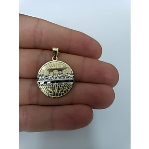10k Yellow Gold Last Supper Pendant for Men