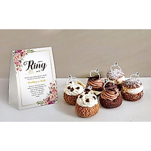 Put the ring in it's bridal shower game with rings, bridal shower game don't say bride game rules and 50 metal rings, bridal shower to guests wedding shower game-JZDS005