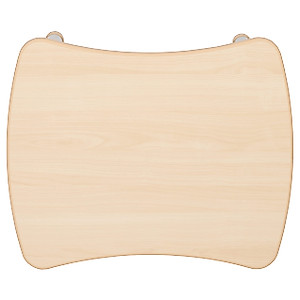 EMMA + OLIVER 21.875" W x 26.625" L Red Plastic Activity Table Set-4 Chairs