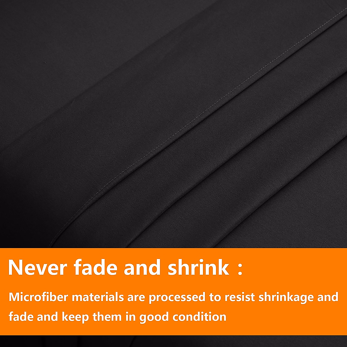 TAIMIT Black Full Size Comforter Set - 7 Pieces, Bed in a Bag Bedding Sets with All Season Soft Quilted Warm Fluffy Reversible Comforter,Flat Sheet,Fitted Sheet,2 Pillow Shams,2 Pillowcases