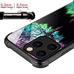 ZHEGAILIAN Compatible with iPhone 14 Case,Colorful Life Tree 14 Women Girls Case,Shockproof Anti-Slip Drop Protection with Soft TPU Bumper