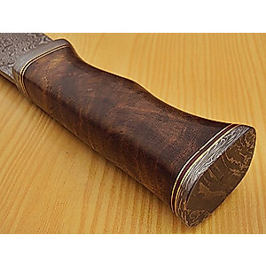 CP-35 Custom Handmade Damascus Steel 12.00 Inches Cleaver style Knife - Beautiful Handle