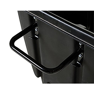 Vestil TDT-50-LD-BLACK Plastic Light Duty Tilt Truck 1/2 Cubic Yard 450 Lb. Capacity Black