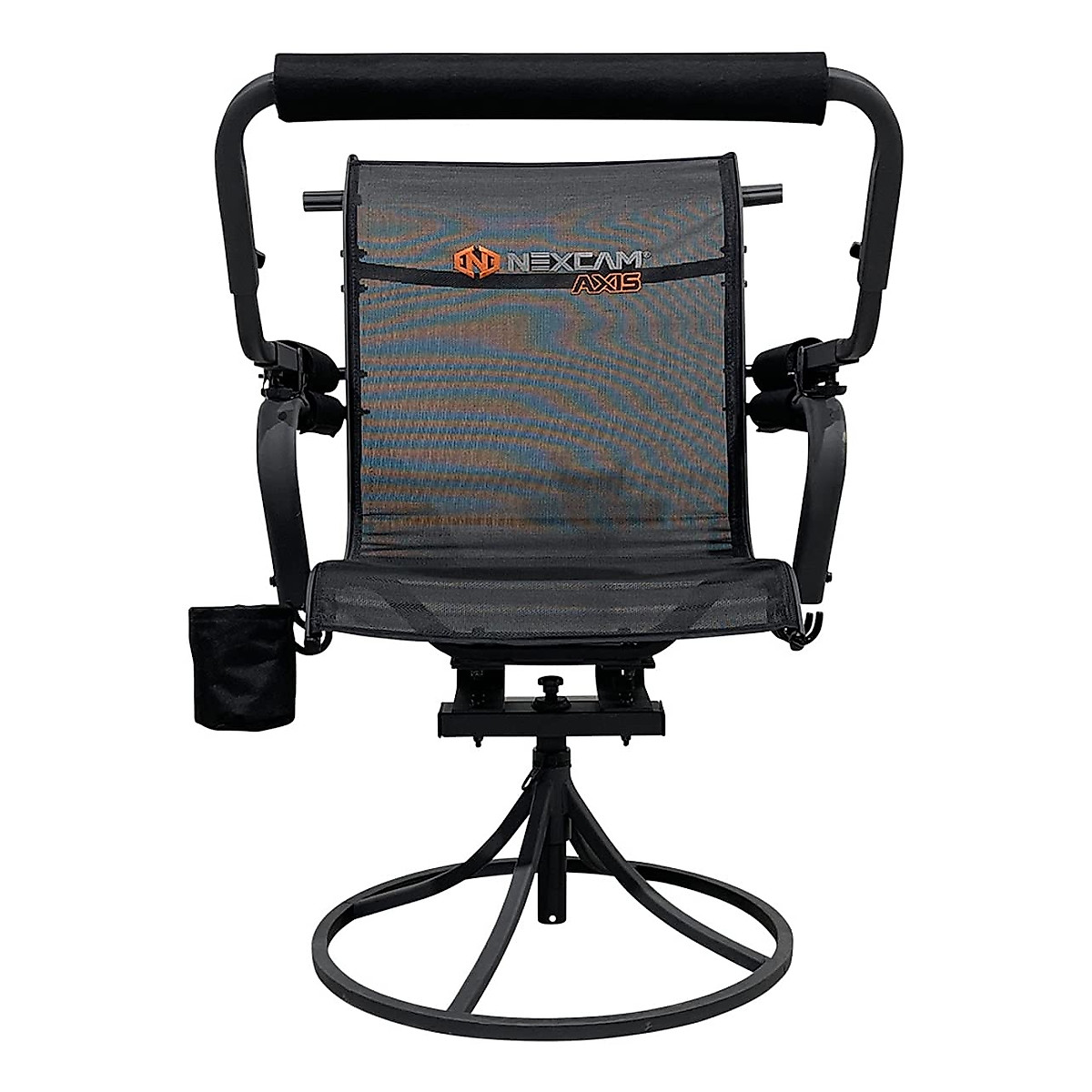 NEXCAM® AXIS SC 360 Shooting Chair. First of its Kind Dual-axis Swivel and Tilting Shooting Chair with Rail. Patent Pending