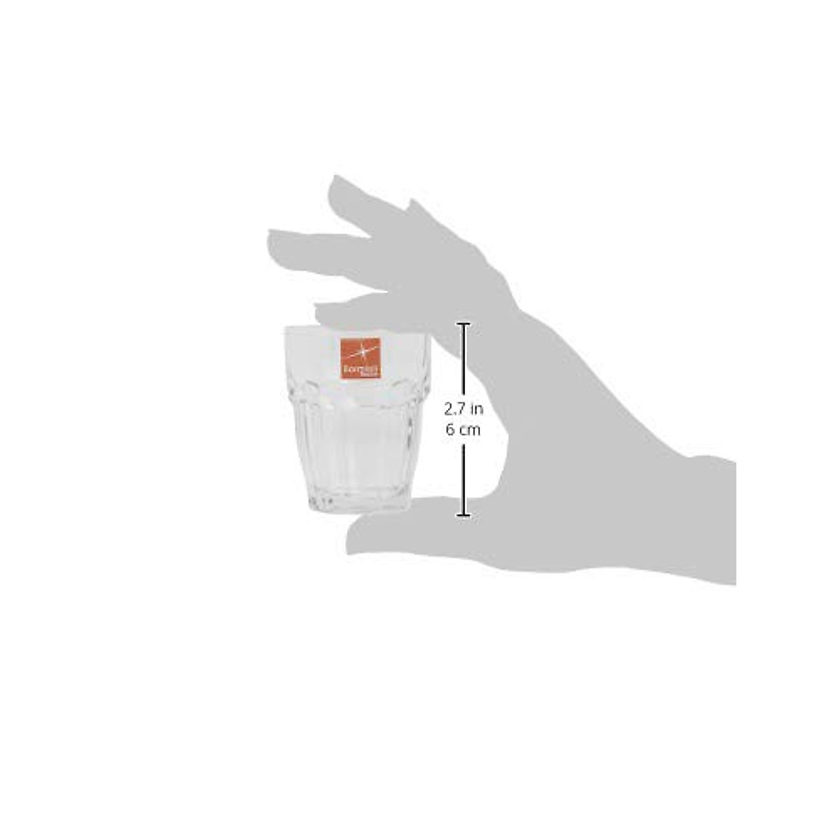 Bormioli Rocco Rock Bar Stackable Shot Glasses – Set Of 6 Dishwasher Safe Drinking Glasses For Liquors & Spirits – 2.25oz Durable Tempered Glass