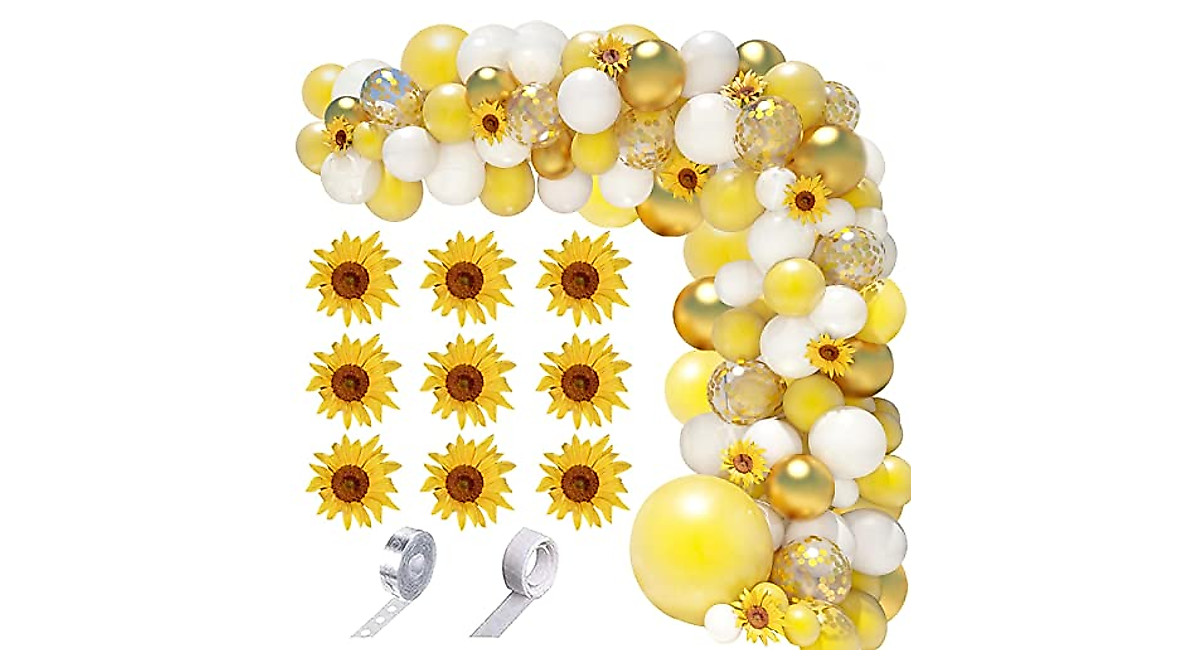 Sunflower Balloon Arch Kit - Perfect for Birthdays, Weddings & Baby Showers