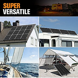 MOBI OUTDOOR 320W Solar Panel Kit,18V 2pcs 160W Monocrystalline Solar Panel with 20A MPPT Solar Charge Controller for RV, Camper, Vehicle, Caravan and Other Off Grid Applications