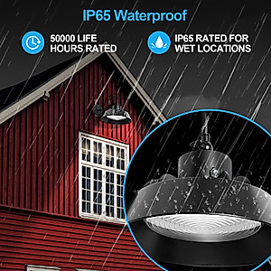 Paktonvo LED Gooseneck Barn Light, 50W 5000K Daylight 6500LM Dusk to Dawn Outdoor Farmhouse Wall Mount Light with Photocell,400W MH/HPS Equiv,Swivel Head LED Wall Lantern Light for Porch Yard Street