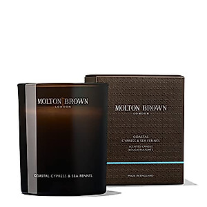 Molton Brown Coastal Cypress & Sea Fennel Signature Scented Candle (Single Wick), 6.07 oz.