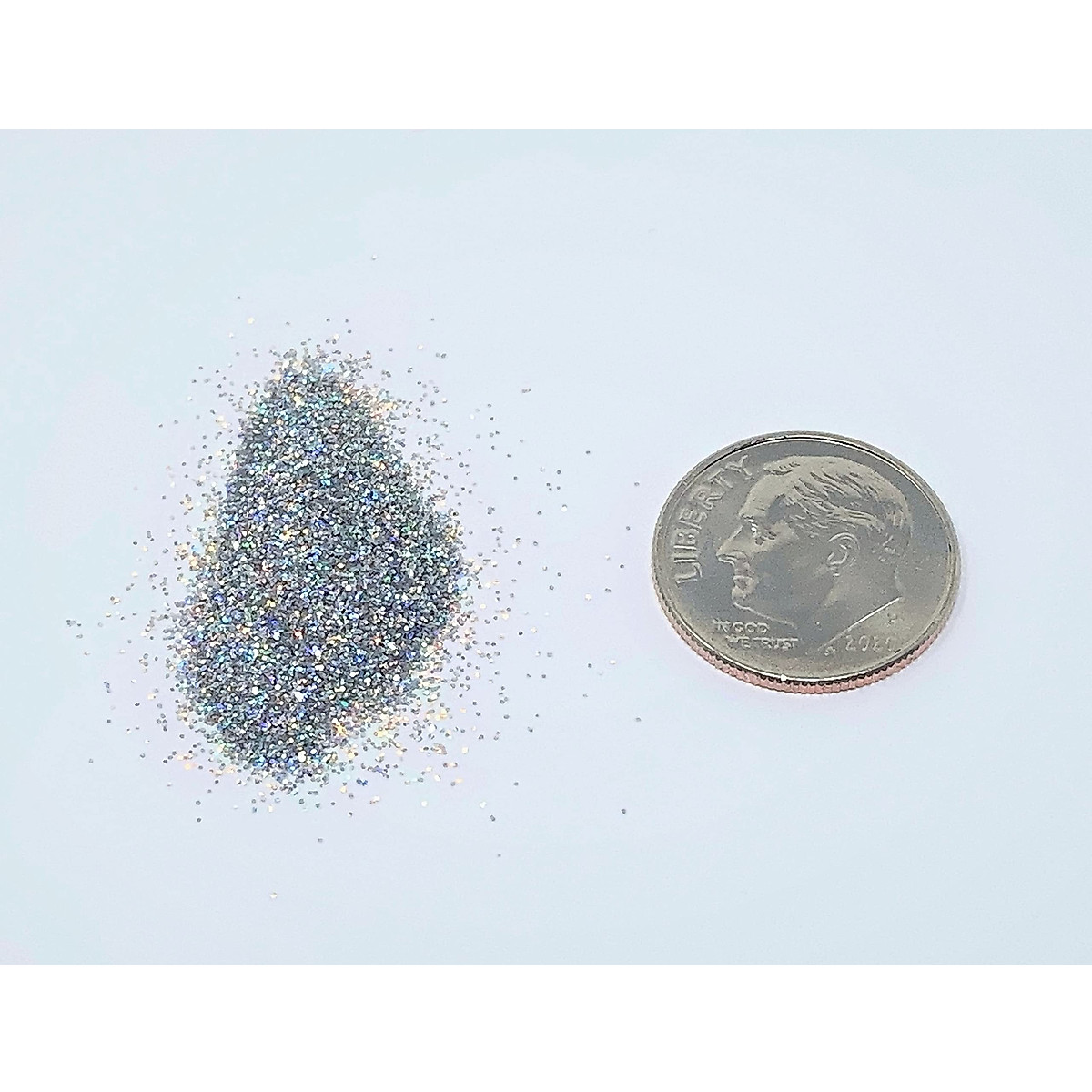 DIY Kit Creations: Biodegradable Ultra-Fine Cosmetic Grade Glitter 0.75 oz jar - Vegan & Cruelty Free (Holographic Silver)
