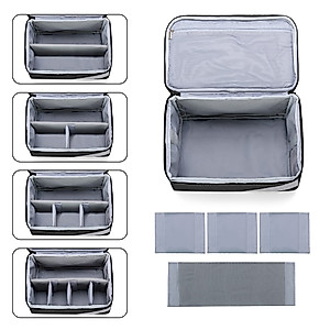 Trunab Medicine Storage and Organizer Bag Empty, Pill Bottle Organizer with Portable Small Pouch, Home First Aid Box for Emergency Medication, Supplements or Medical Kits (Bag Only)(Patent Design)