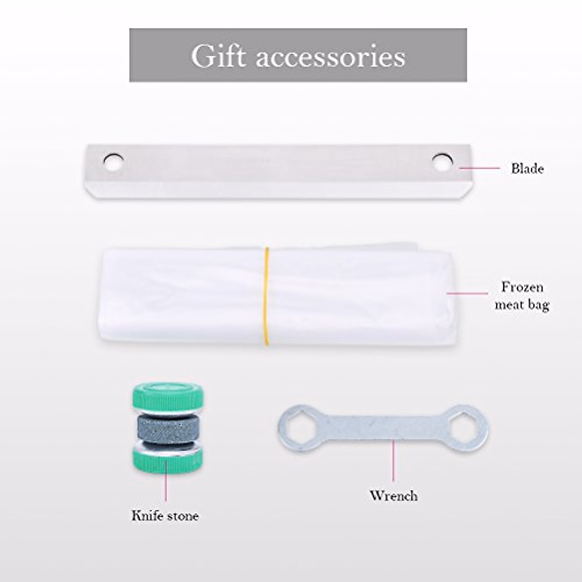 Manual Frozen Meat Slicer Stainless Steel Cutter Machine for Home Kitchen Use Commercial Beef Mutton Roll Cutting Slicers for Hot Pot Lover (Metal Silver)