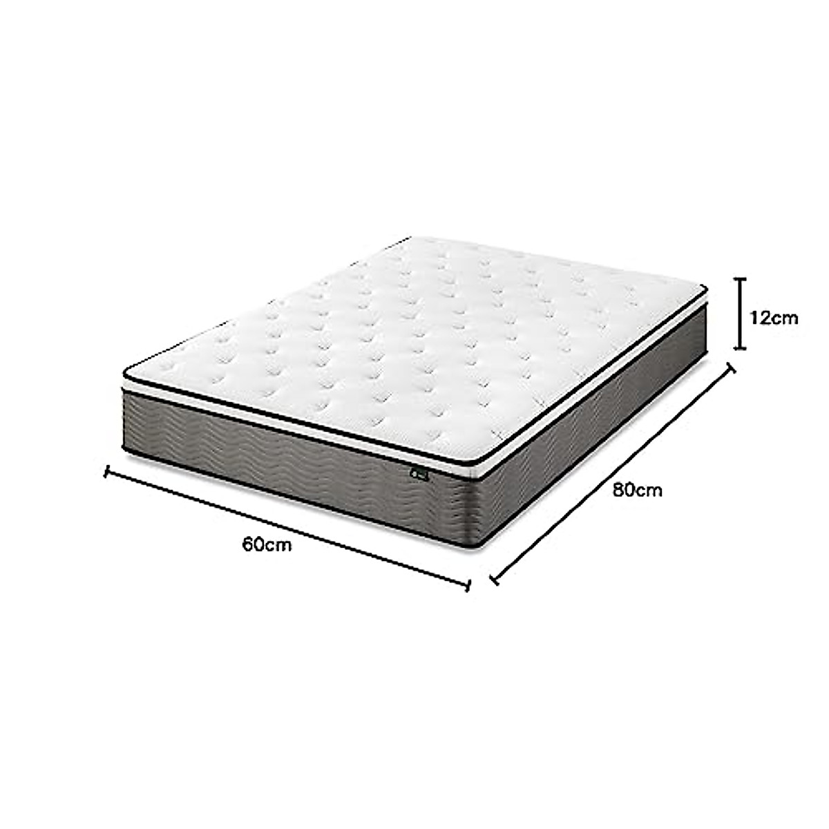 ZINUS 12 Inch Support Plus Pocket Spring Hybrid Mattress, Queen, Strong Coils for Durable Support, Pocket Innersprings for Motion Isolation, Mattress in A Box