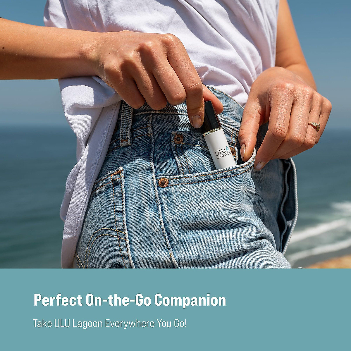 ULU Lagoon Roll-On Perfume - Travel-Sized Coconut Surf Wax Fragrance, Easy-to-Use and Carry, Universal Scent - Ideal Gift for Beach Lovers!