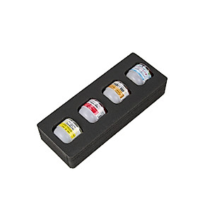 Polar Whale 4 Cocktail Capsule Drawer Organizers Tray Insert Compatible with Keurig DrinkWorks Pods for Kitchen Home Bar Party Waterproof Washable Black Foam 4 Compartment 4.5 x 11.75 Inches