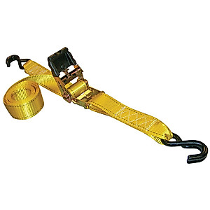 Erickson 34410 Pro Series Yellow 2" x 10' Rubber Handle Ratcheting Tie-Down Strap, (Pack of 2)