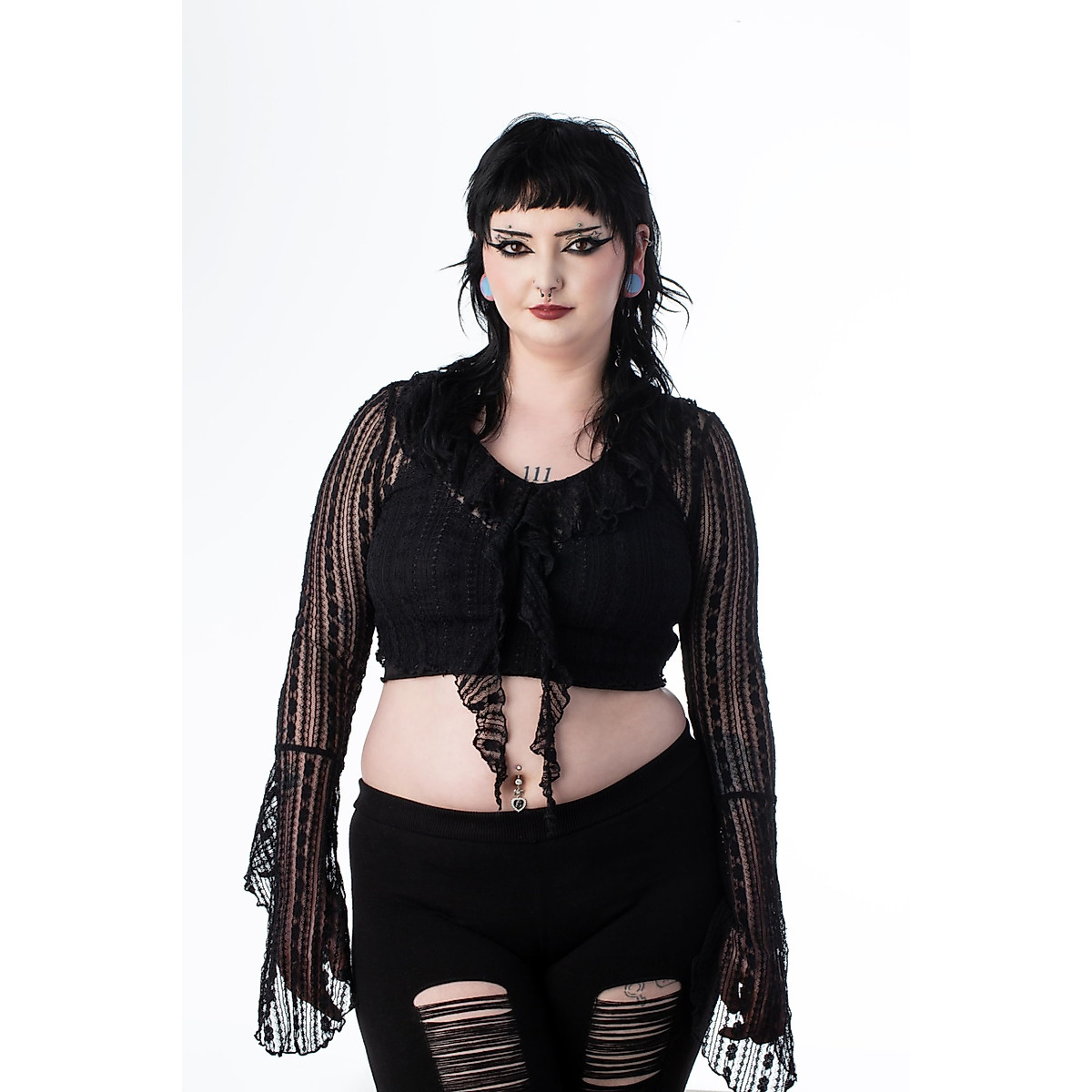 Pierced Owl Opalite Concave Double Flared Saddle Plugs, Sold as a Pair (11.2 mm (7/16"))