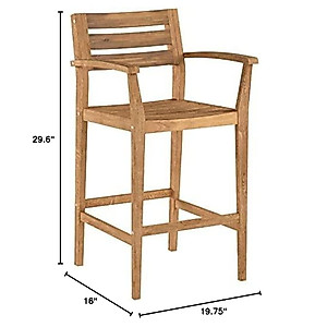 Great Deal Furniture Blair Contemporary Farmhouse Upholstered Fabric Barstools (Set of 2)